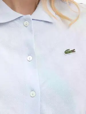 Lacoste Belted Piqué Midi Dress