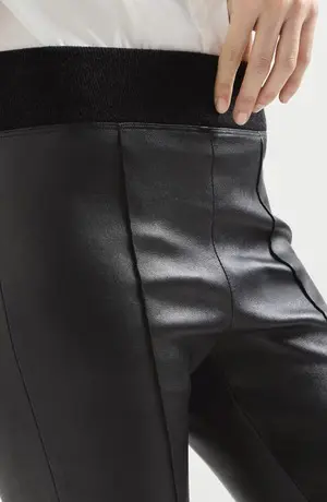 Brunello Cucinelli Stretch Nappa Leather Leggings