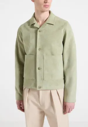 Manière De Voir Michel Relaxed Suede Jacket