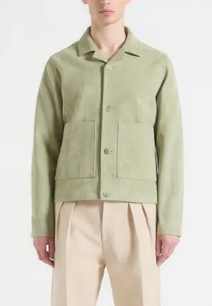 Manière De Voir Michel Relaxed Suede Jacket