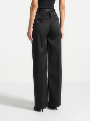Manière De Voir Julie Pleat Front Trousers - Black