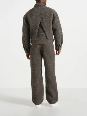 Manière De Voir Maniere De Voir Textured Boucle Cropped Jacket With Back Detail - Brown