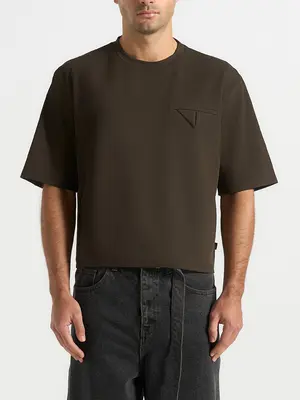 Manière De Voir Leon Boxy Cropped Tee - Olive