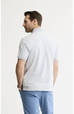 JACHS Luxe Brushed Knit Polo - Stone