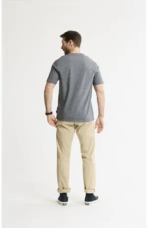 JACHS Luxe Knit Short Sleeve Henley Shirt - Black