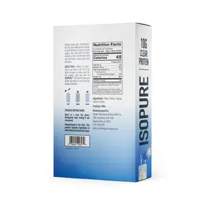 ISOPURE Clear Protein With Electrolytes, Unsweetened Stick Pack