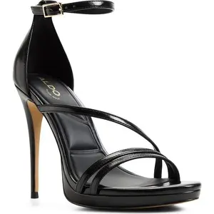 Aldo Odella Ankle Strap Platform Sandal Black