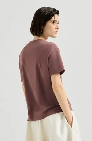 Brunello Cucinelli Cotton Jersey T-shirt With Shiny Tab