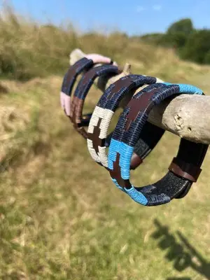 PAMPEANO Jefe Leather Woven Bracelet