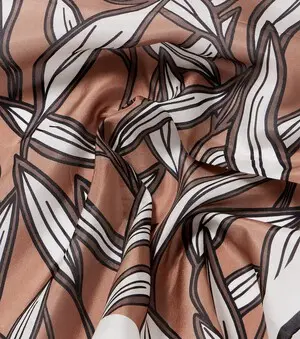 Brunello Cucinelli Printed Silk Twill Scarf