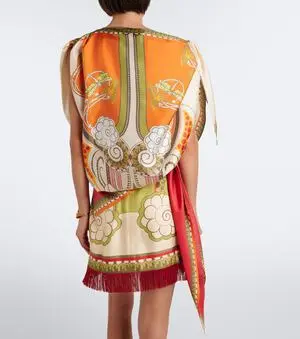 La DoubleJ Ambrosia Placee Printed Silk Twill Top