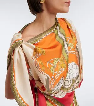 La DoubleJ Ambrosia Placee Printed Silk Twill Top