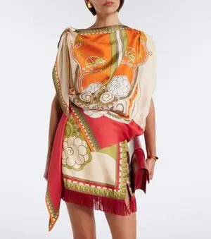 La DoubleJ Ambrosia Placee Printed Silk Twill Top