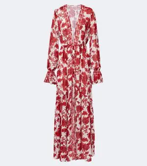 ALEXANDRA MIRO Clementine Floral Maxi Dress - Red