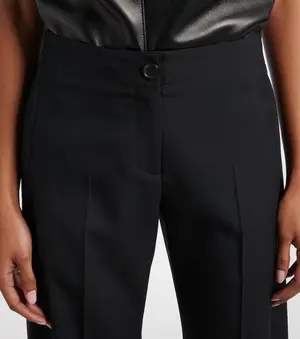 Khaite Mita Virgin Wool Straight-leg Trousers