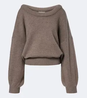 LISA YANG Doria Cashmere Sweater - Grey