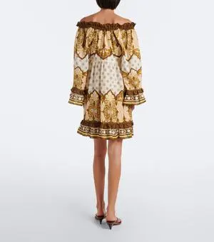 La DoubleJ Printed Cotton Mini Dress