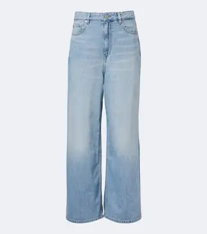 GANNI Marri Wide-leg Jeans In Light Vintage
