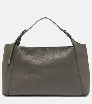 Brunello Cucinelli Medium Leather Tote Bag
