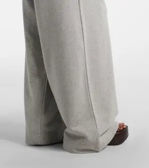 Dries Van Noten Wide-leg Cotton Jersey Sweatpants - Grey