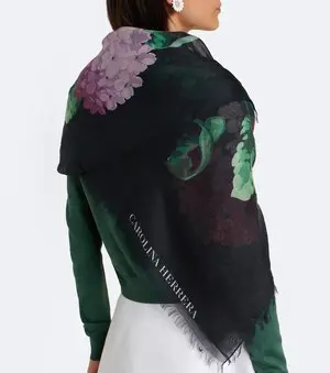 Carolina Herrera Floral Scarf