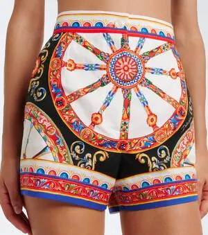 Dolce & Gabbana Carretto Cotton Poplin Shorts