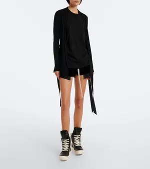 Rick Owens Geobasket Leather High-top Sneakers - Black