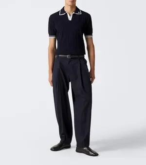 Dolce & Gabbana Virgin Wool Gabardine Pants