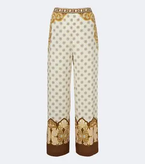 La DoubleJ Club Printed Wide-leg Pants