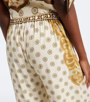 La DoubleJ Club Printed Wide-leg Pants