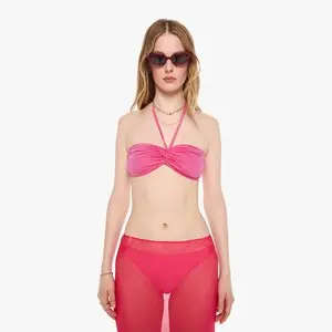 Sprwmn Twist Bandeau Top - Pink