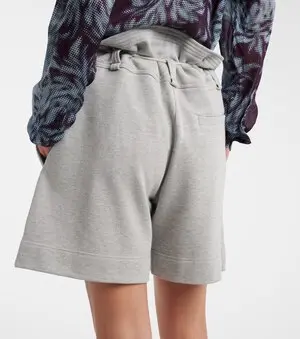 Dries Van Noten Hadiela Cotton Jersey Shorts - Grey