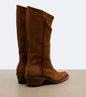 Khaite Suede Mid-calf Boots