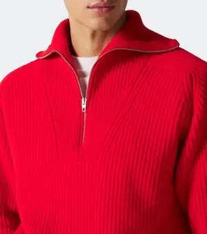 JIL SANDER Wool Half-zip Sweater