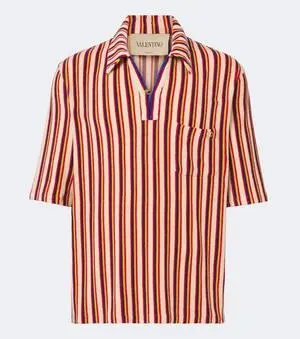 Valentino Garavani Striped Terry Polo Shirt - Multicoloured