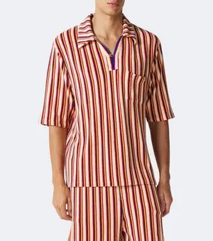 Valentino Garavani Striped Terry Polo Shirt