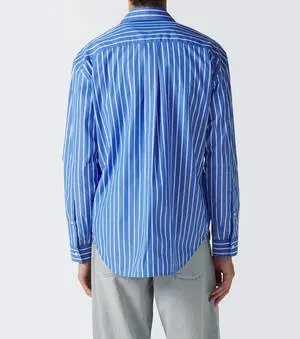 Balenciaga Striped Cotton Poplin Shirt
