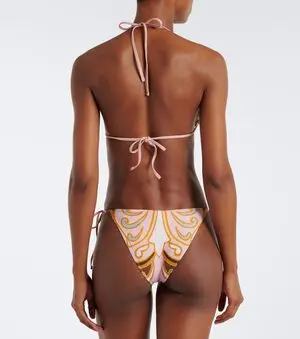La DoubleJ Printed Bikini Top