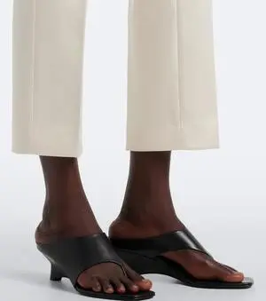 RÓHE Cigarette-leg Satin Trousers