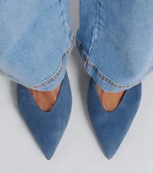 AQUAZZURA Bisous Suede Mule