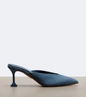 AQUAZZURA Bisous Suede Mule