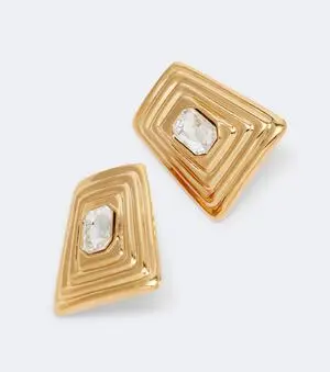 Alessandra Rich Crystal-embellished Clip-on Earrings