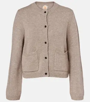 Jardin Des Orangers Wool And Cashmere Cardigan - Beige