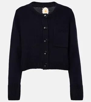 Jardin Des Orangers Wool And Cashmere Cardigan - Blue