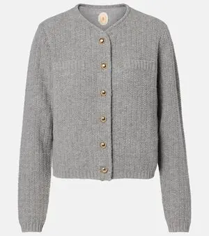 Jardin Des Orangers Wool And Cashmere Cardigan - Grey