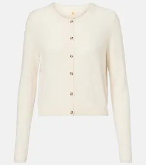 Jardin Des Orangers Wool And Cashmere Cardigan - White