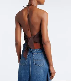 Stouls Rosie Halterneck Suede Top