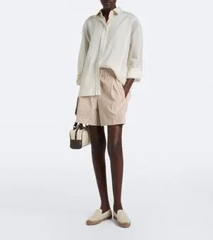 Brunello Cucinelli Monili Suede-trimmed Canvas Espadrilles - Beige