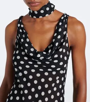 ALEXANDRA MIRO Harper Polka-dot Maxi Dress