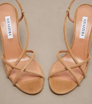 AQUAZZURA Horizon Suede Sandals